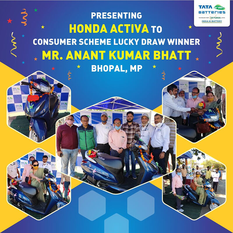 Consumer scheme lucky draw 2020 - Tata Green Battery